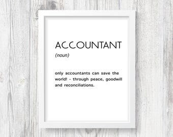 Accountant decor | Etsy