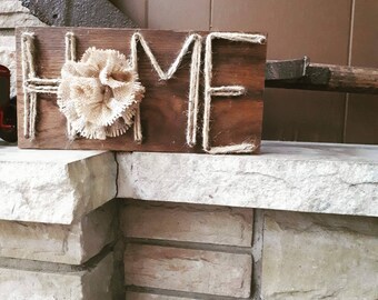 Rustic home sign | Etsy