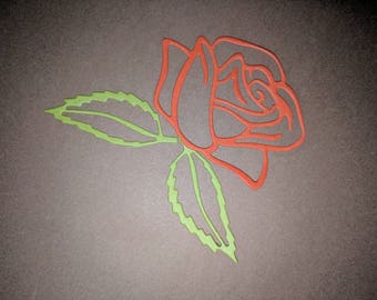 Rose die cut | Etsy