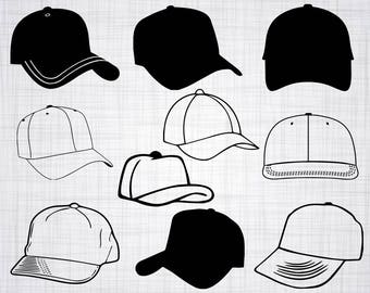Baseball hat cap svg | Etsy