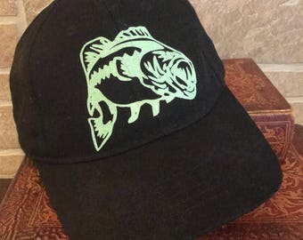 Bass fishing hat | Etsy