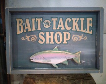Bait shop sign | Etsy