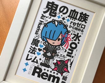 Rem poster | Etsy