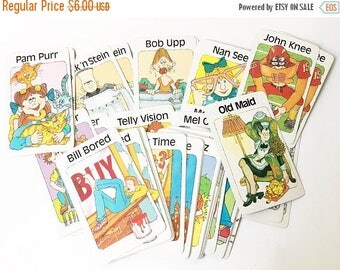 Old maid card game | Etsy
