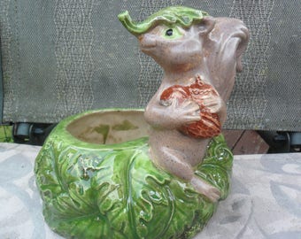 Squirrel planter | Etsy