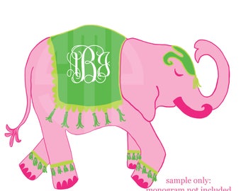 Pink and Grey Elephant Clip Art Elephant Baby Shower