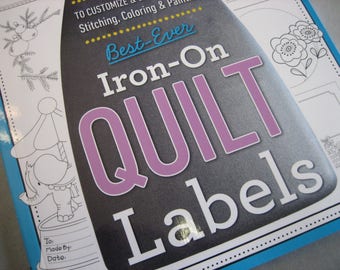 Polka Dot Fabric Labels Sew-on Iron-on 80 Labels 2 x