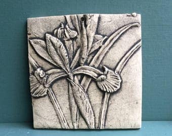 Ceramic relief tile | Etsy