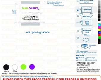 500 USA Custom Printed Labels