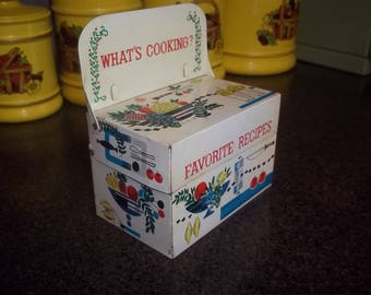 Vintage recipe box | Etsy