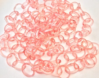 Pink plastic chain | Etsy