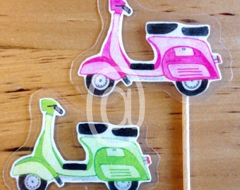 Scooter cake topper | Etsy