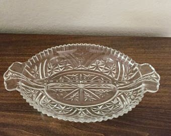 Glass relish tray | Etsy