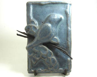 Blue bird tile | Etsy