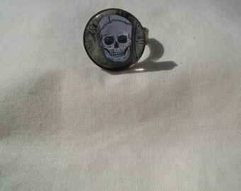 Only Half Dead Skull Vinyl Decal 1-034