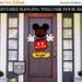 INSTANT DOWNLOAD Printable Classic Mouse Hanging Welcome Door