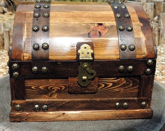 Wood treasure chest | Etsy