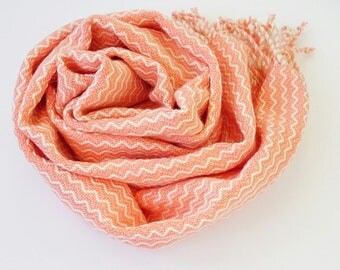 Coral scarf | Etsy