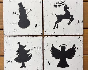 Christmas silhouette | Etsy