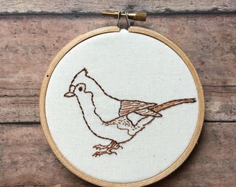 Bird embroidery | Etsy