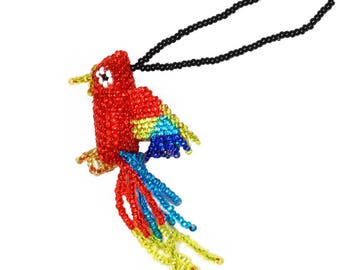 Beaded parrot | Etsy