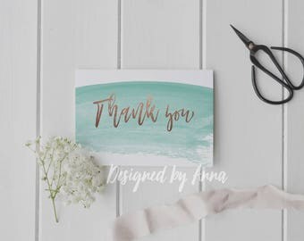 Mint thank you | Etsy