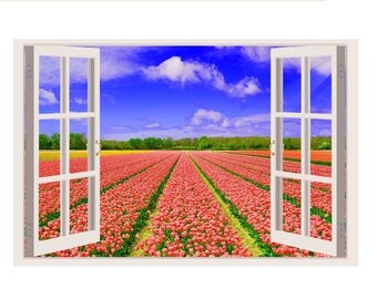 Flower wall decals | Etsy