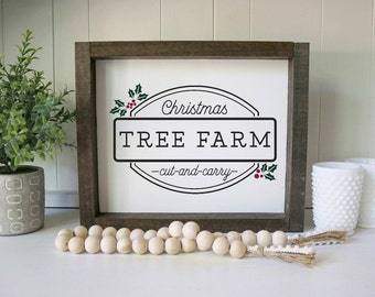 Tree farm sign | Etsy