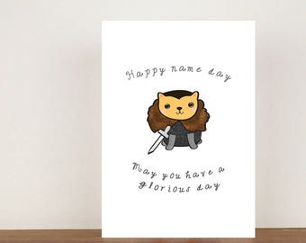 Name day card | Etsy