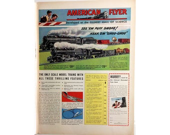 Vintage train ads | Etsy