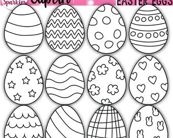 Easter egg clipart | Etsy