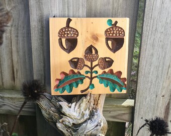 Painted acorns | Etsy