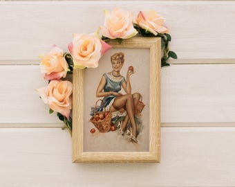 Pinup wall art | Etsy