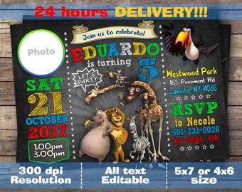 Madagascar party | Etsy