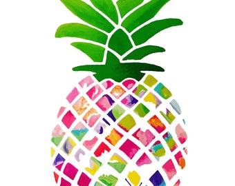 Colorful pineapple | Etsy