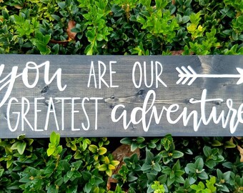 Adventure wood sign | Etsy