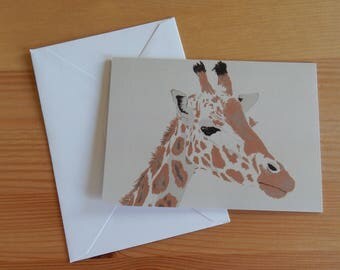 Giraffe card | Etsy