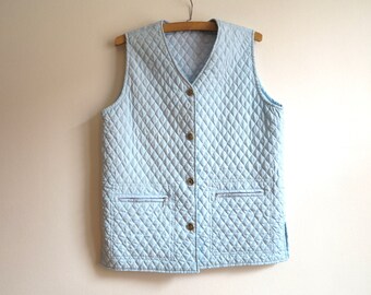 Light blue vest | Etsy