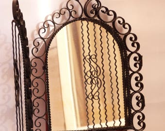 Wrought iron mirror | Etsy