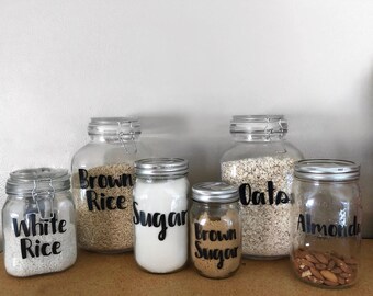 Custom pantry labels | Etsy