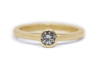 Simple diamond ring | Etsy