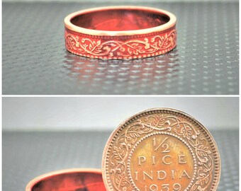 Thailand Coin Ring Green Ring Thai Coin Ring Crown Ring