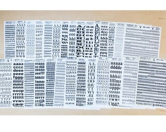 Dry transfer letters | Etsy