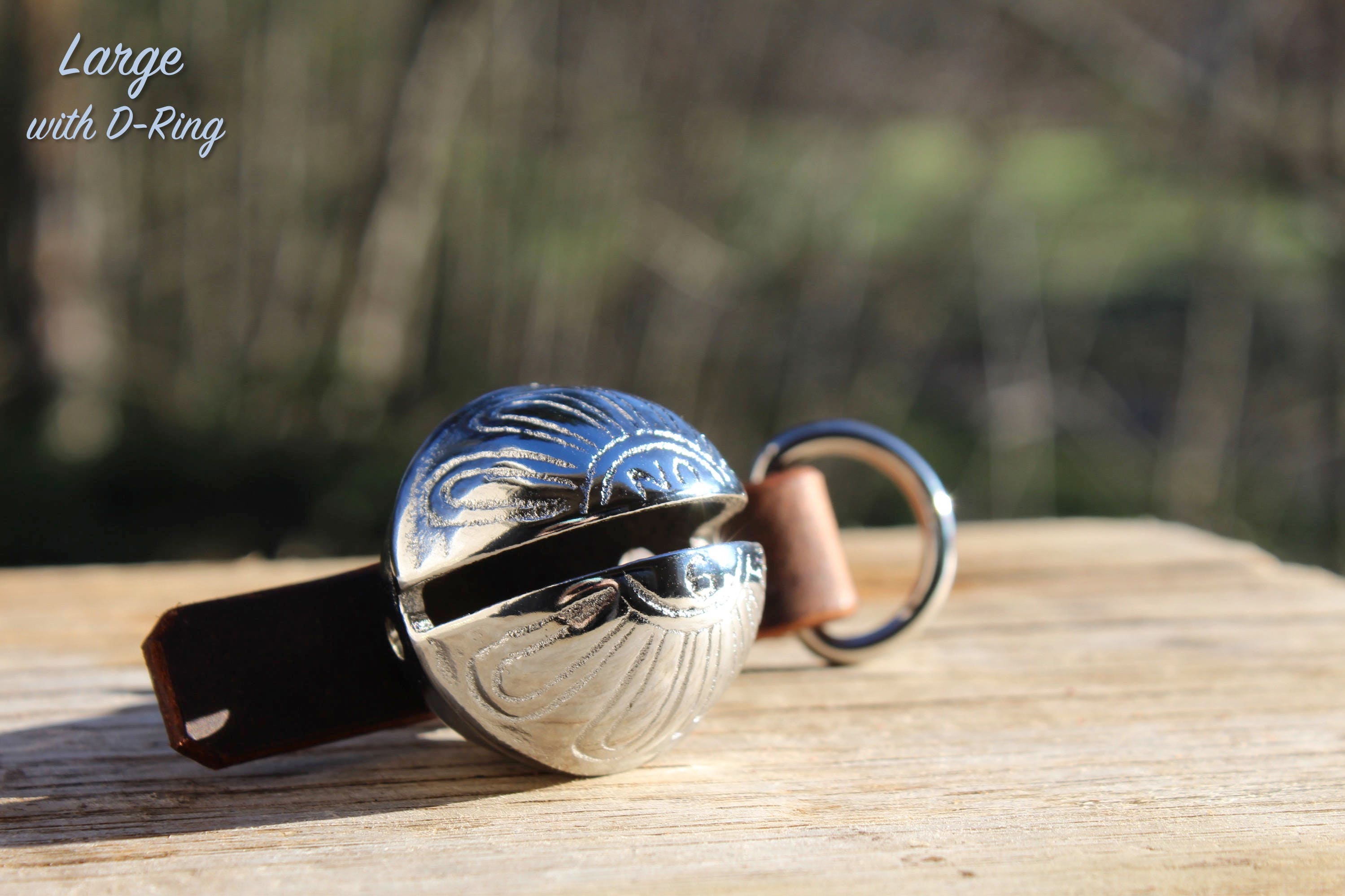 Silver Sleigh Bells with D Ring - Large, Medium, Small and Triple