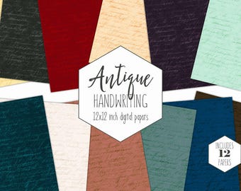 French script paper | Etsy