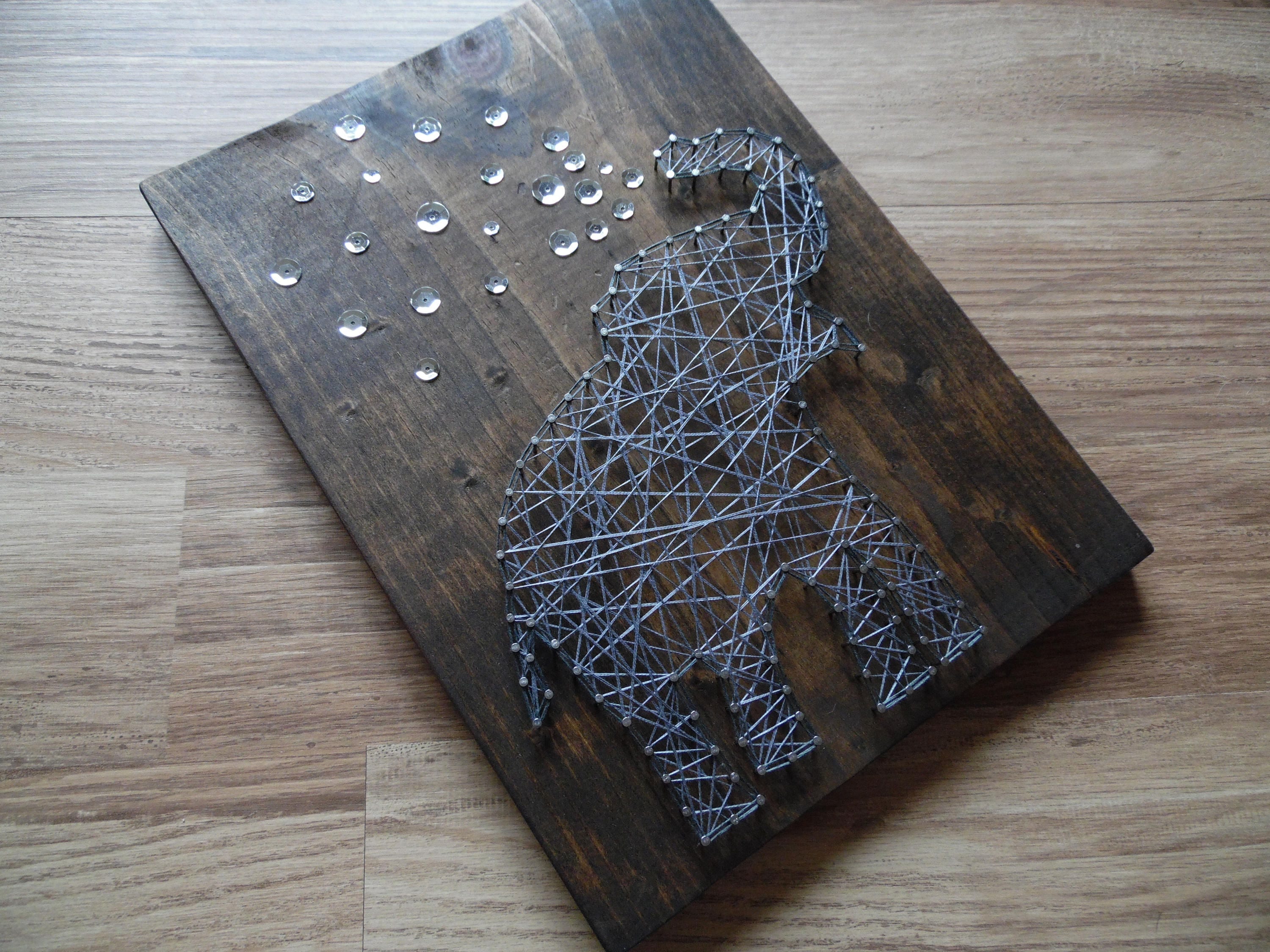 Elephant String Art Nursery String Art String Art Baby