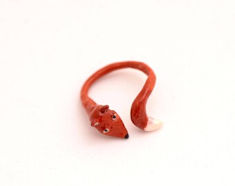 Polymer clay fox | Etsy