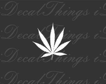 Marijuana decal | Etsy