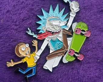 Rick and morty pin | Etsy