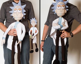 Rick and morty plush | Etsy